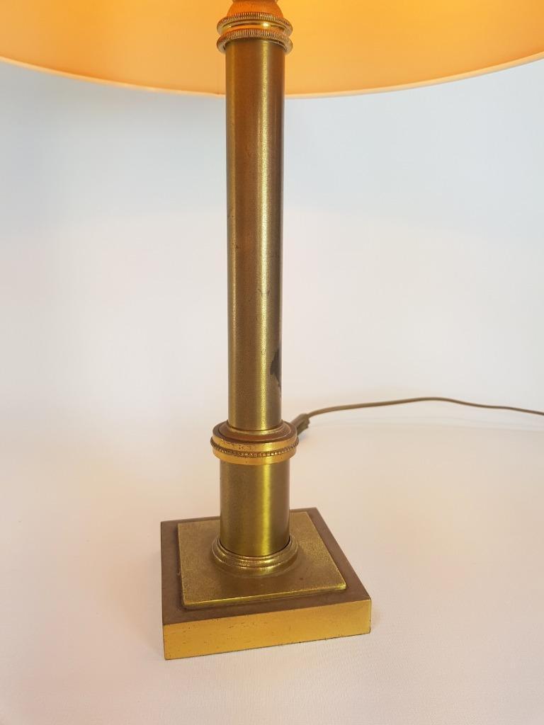 Bekijk Vintage Zware Empire Tafellamp Messing Lamp Regency Column op ...