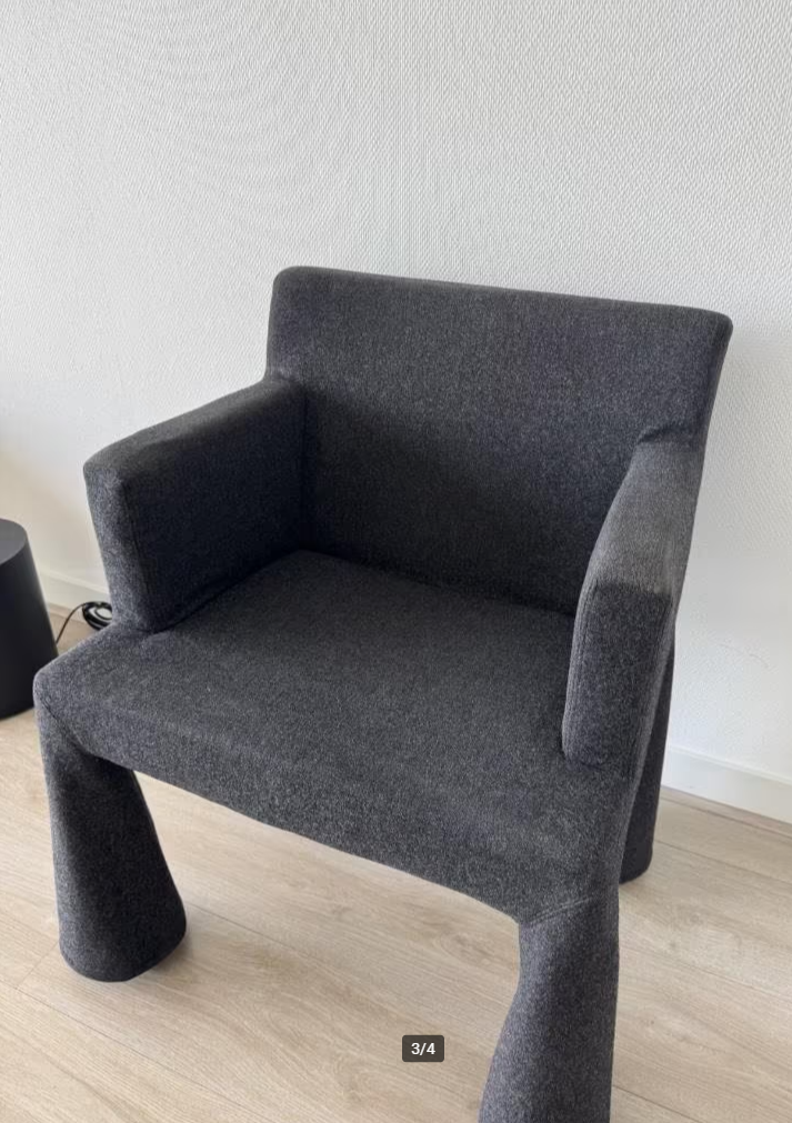 Moooi Bureaustoel Wol Gray bij Reliving