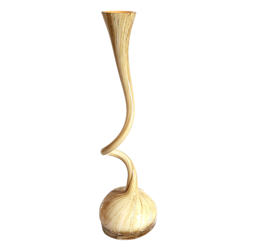 Bekijk Design Vaas Glas Kunst Swirl Vaas, Anno Nu. op Reliving