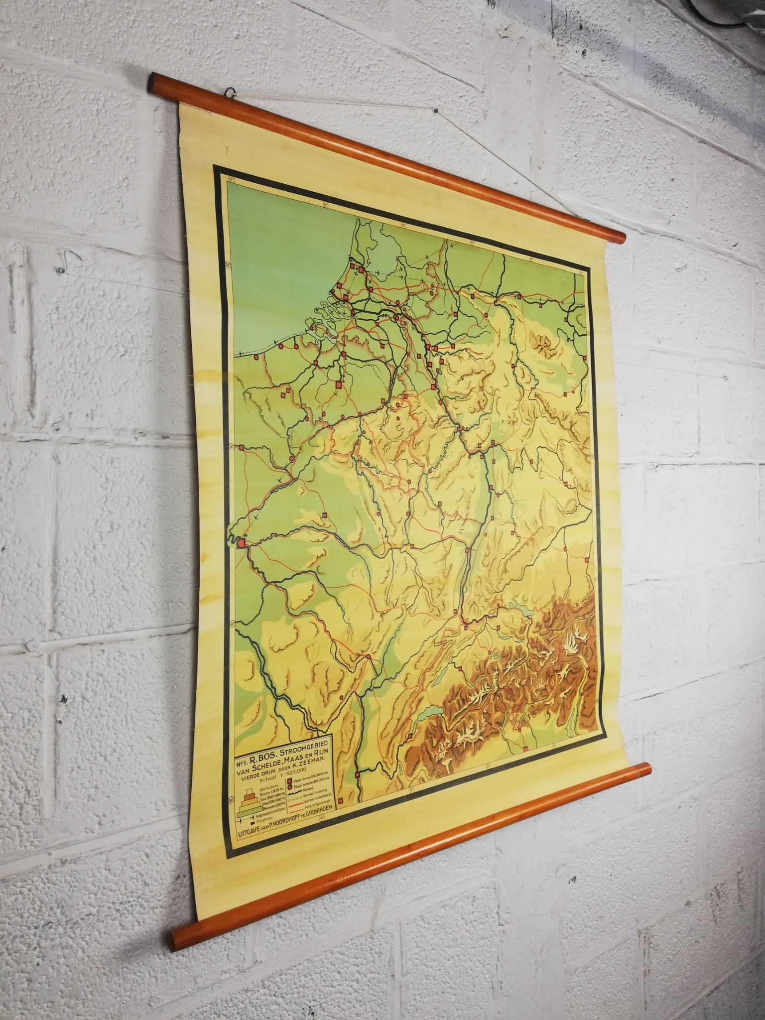 Bekijk Schoolkaart - Stroomgebied Schelde, Maas & Rijn op Reliving