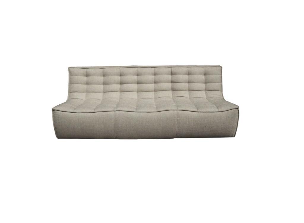 Ethnicraft 2-Zitsbank van stof met hoge korting bij Reliving