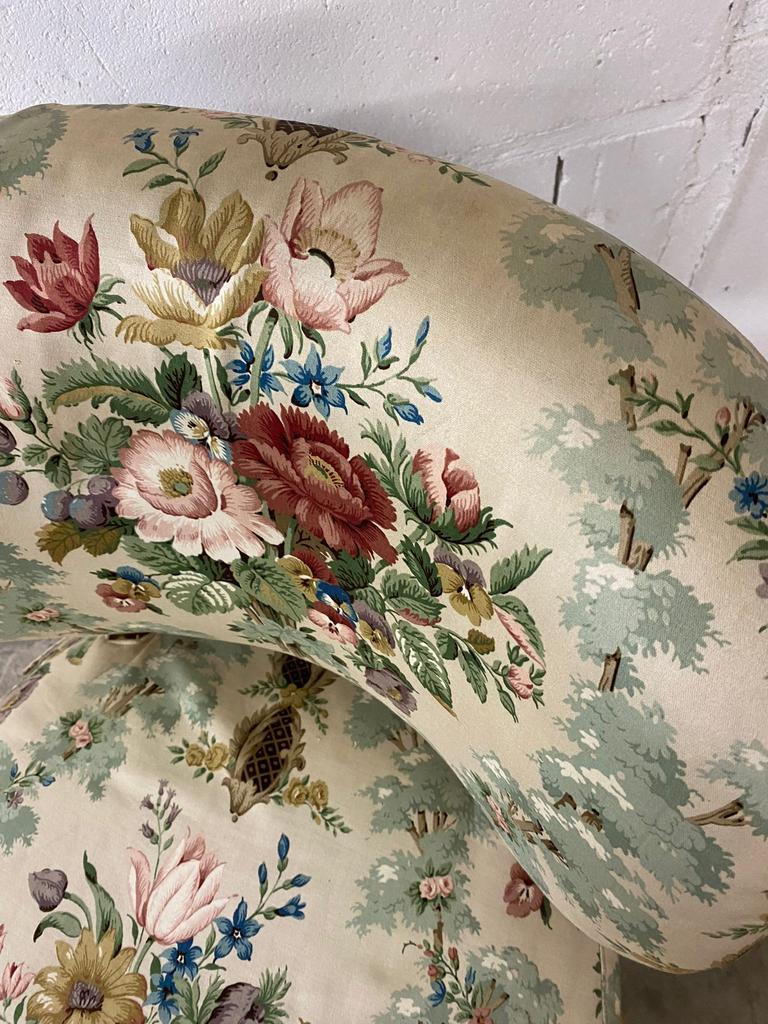 Bekijk Vintage Gebloemde Eenzit / Fauteuil / Zeteltje op Reliving