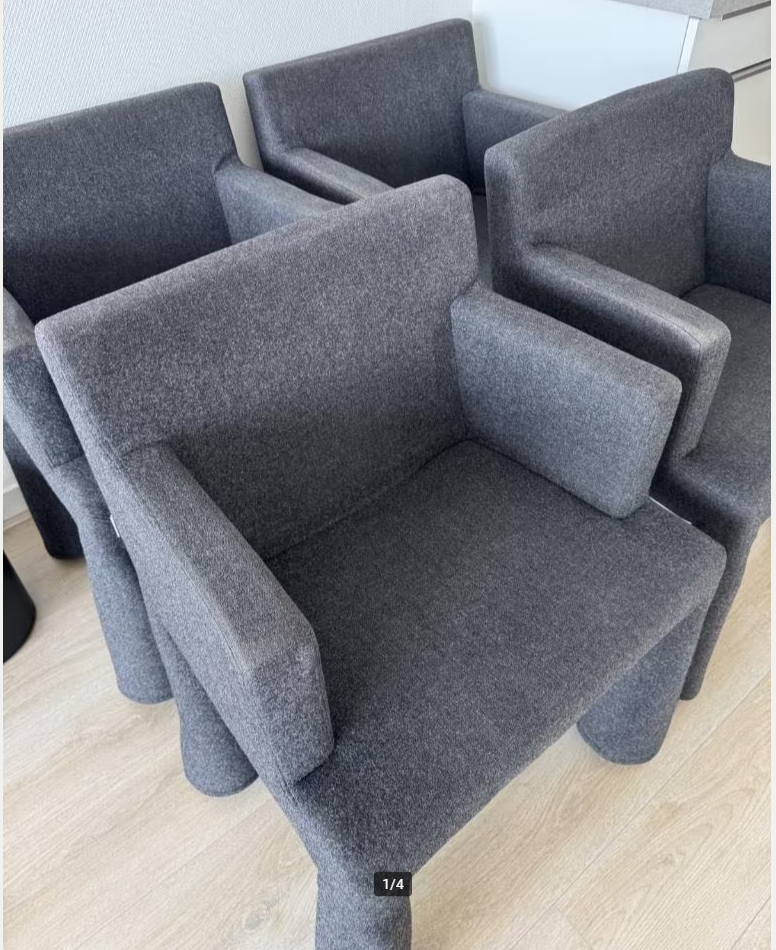 Moooi Bureaustoel Wol Gray bij Reliving