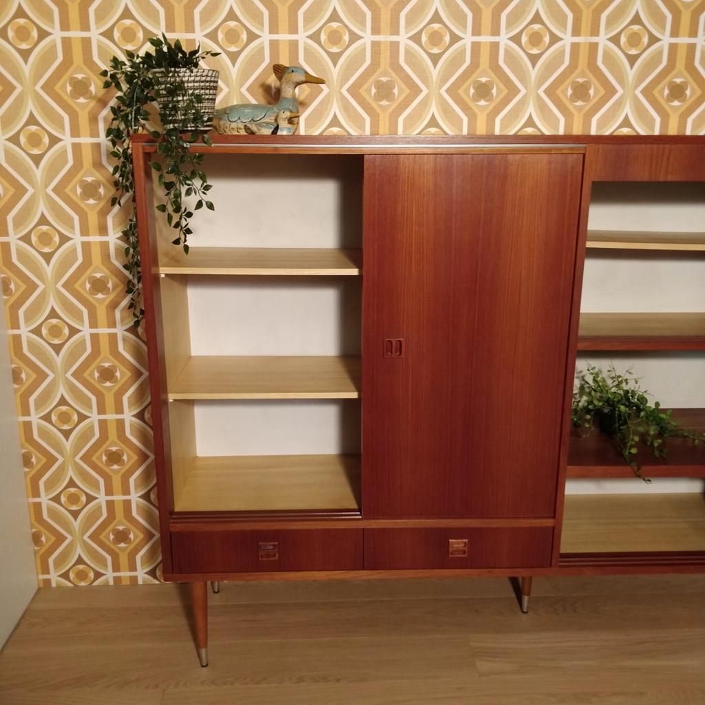 Bekijk Vintage Highboard Barkast Wandkast Teak op Reliving 🤩