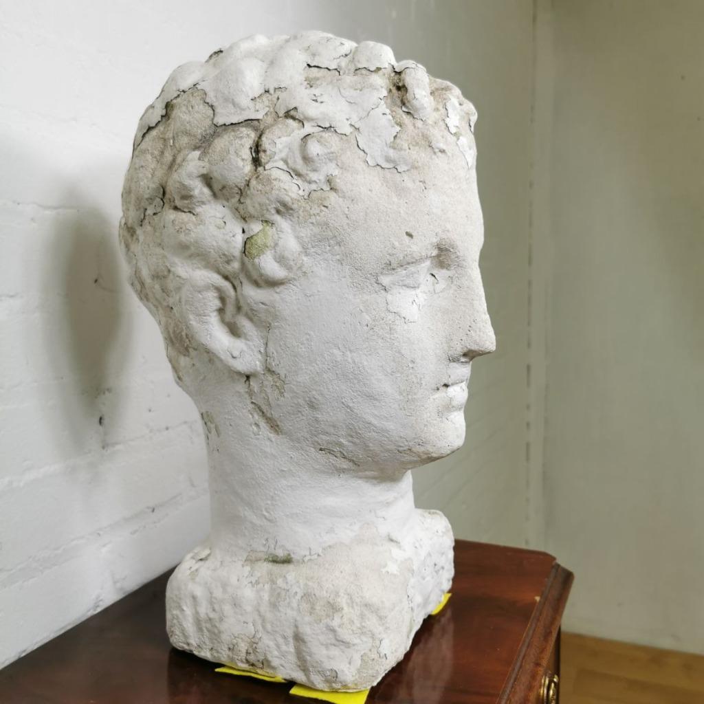 Bekijk Antieke, Brocante, Romeinse Gipsen Buste op Reliving