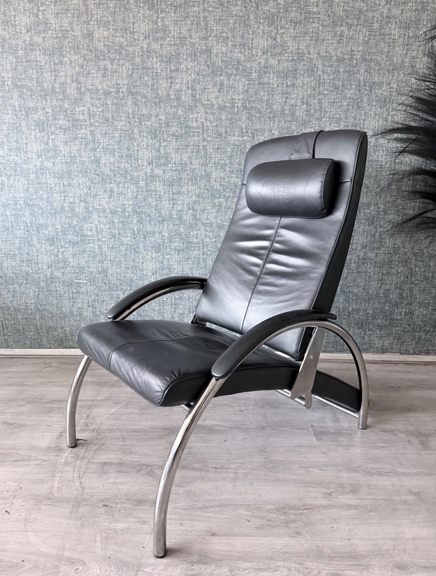 Fauteuil Leather Black bij Reliving