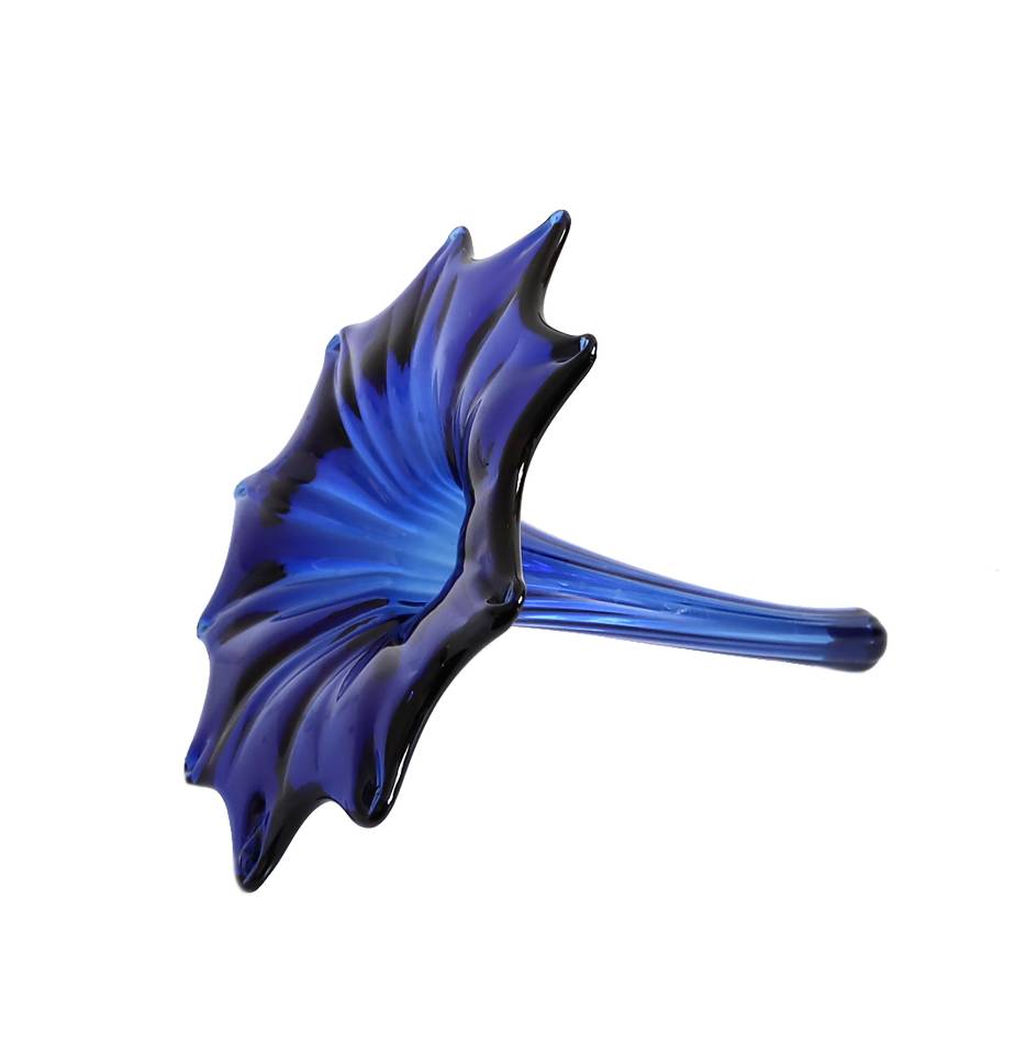 Bekijk Vintage Prachtige Grote Murano Kelk Bloem Kobalt, Jaren '70 op ...