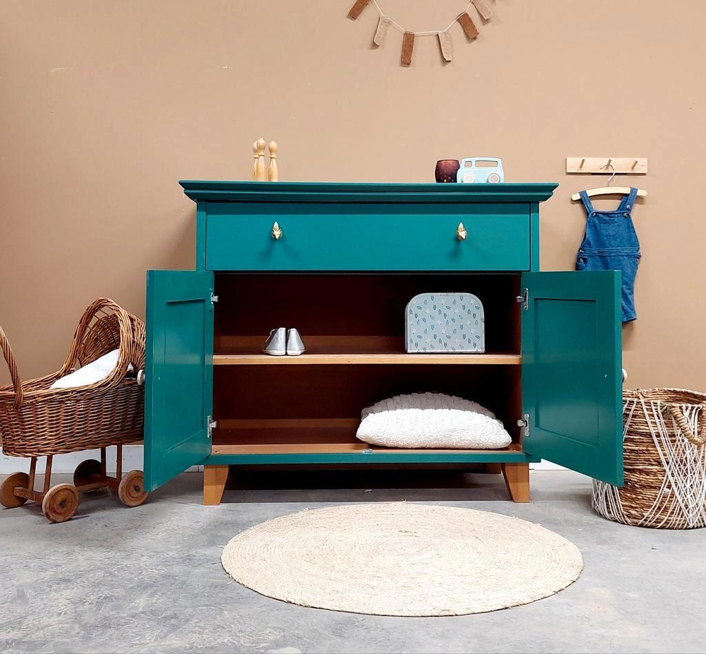 Bekijk Commode Met Lades Zeegroen op Reliving
