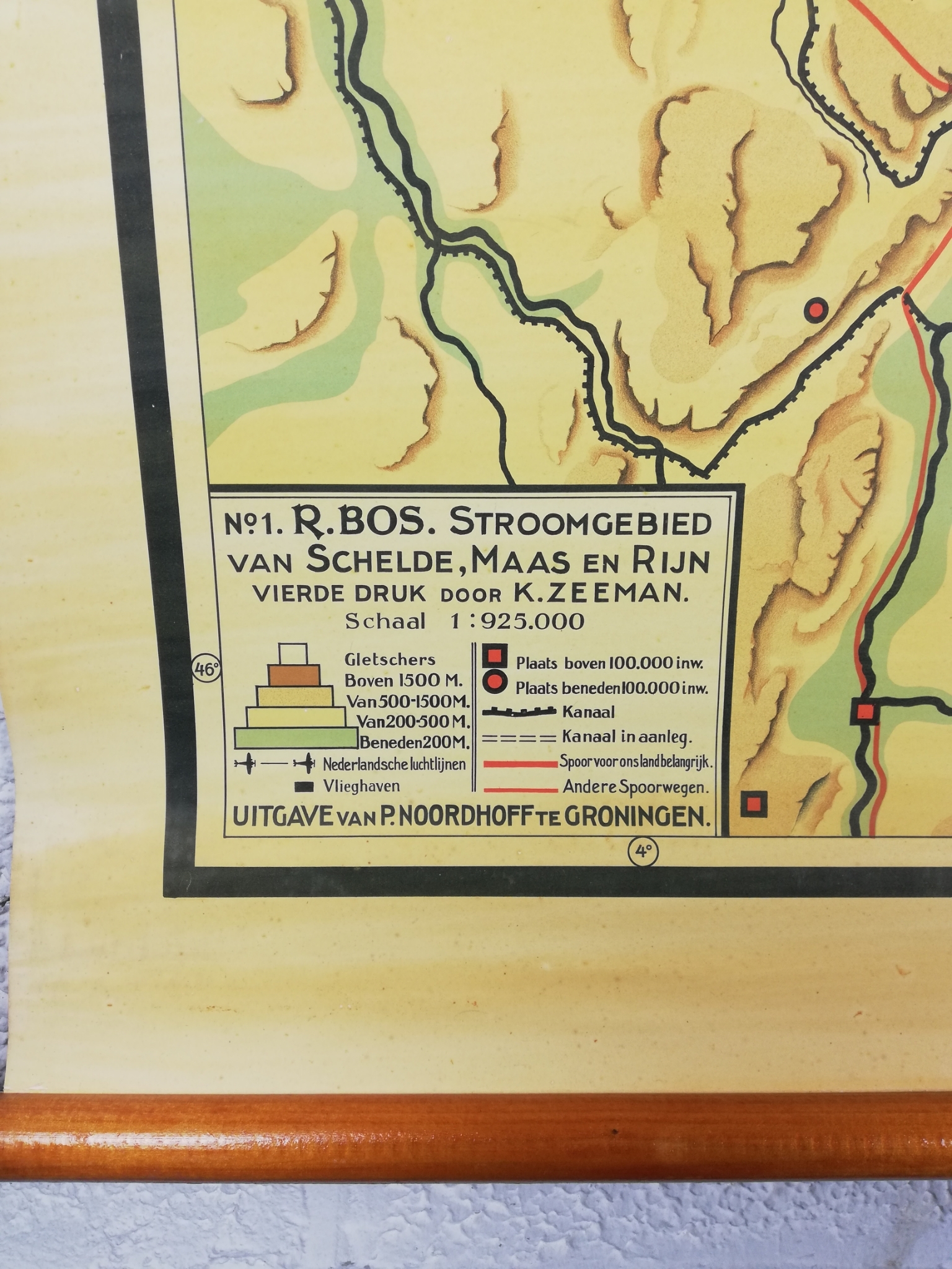 Bekijk Schoolkaart - Stroomgebied Schelde, Maas & Rijn op Reliving