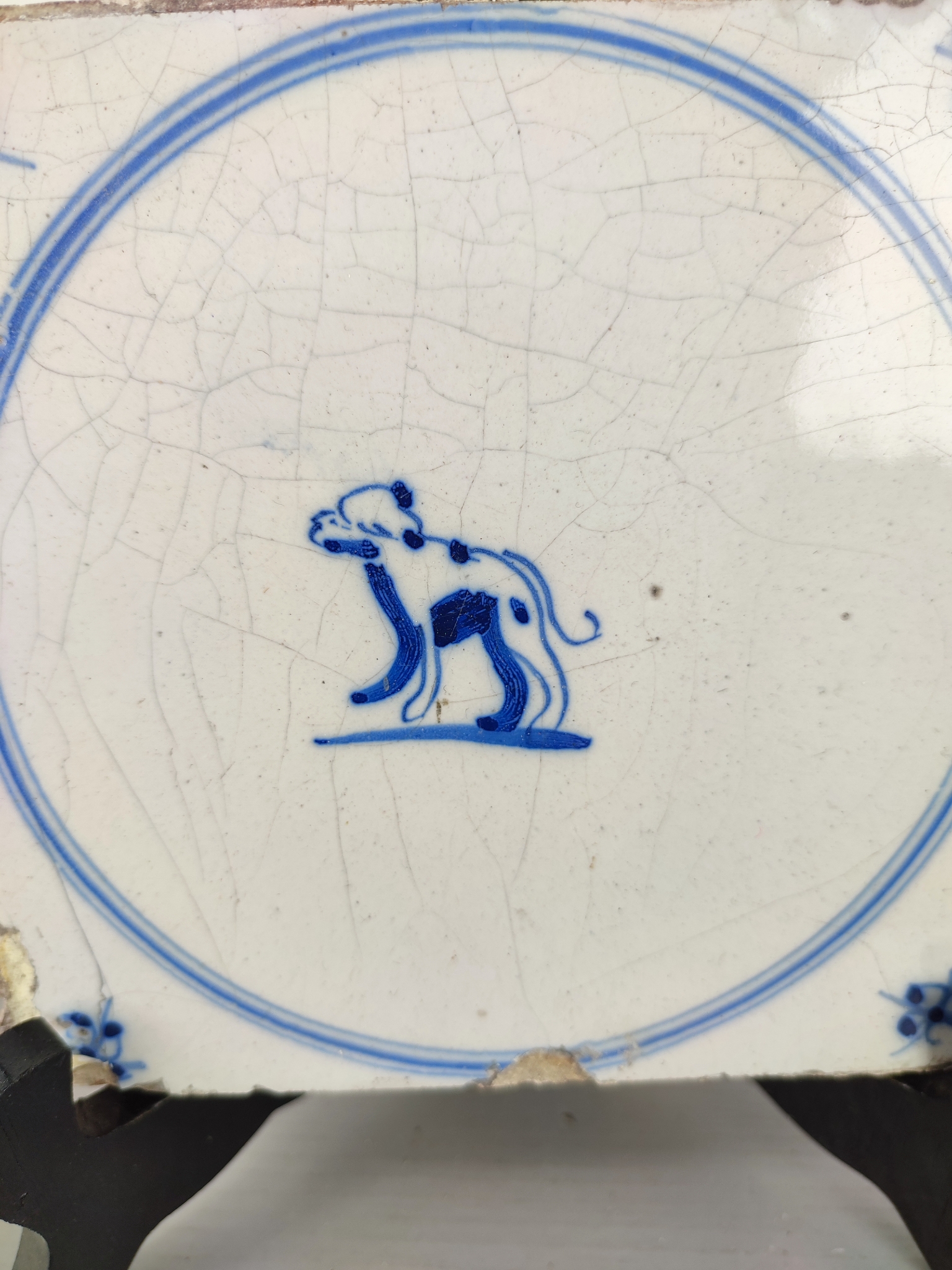 Klassiek Muurdecoratie Porselein Blue bij Reliving