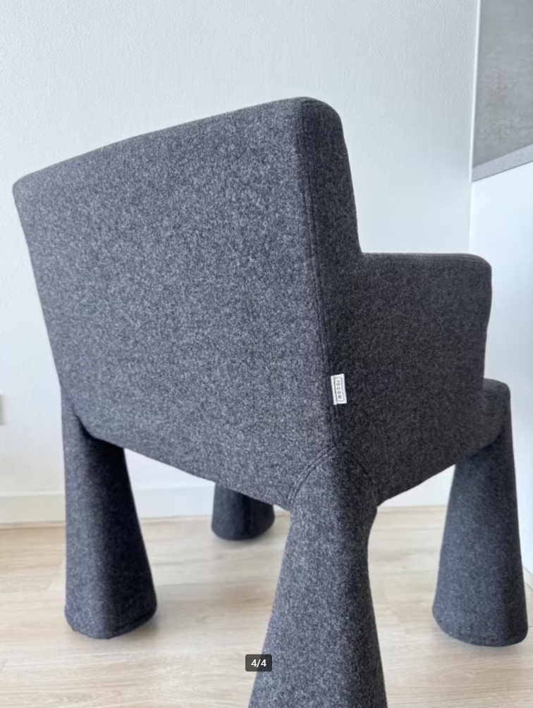 Moooi Bureaustoel Wol Gray bij Reliving