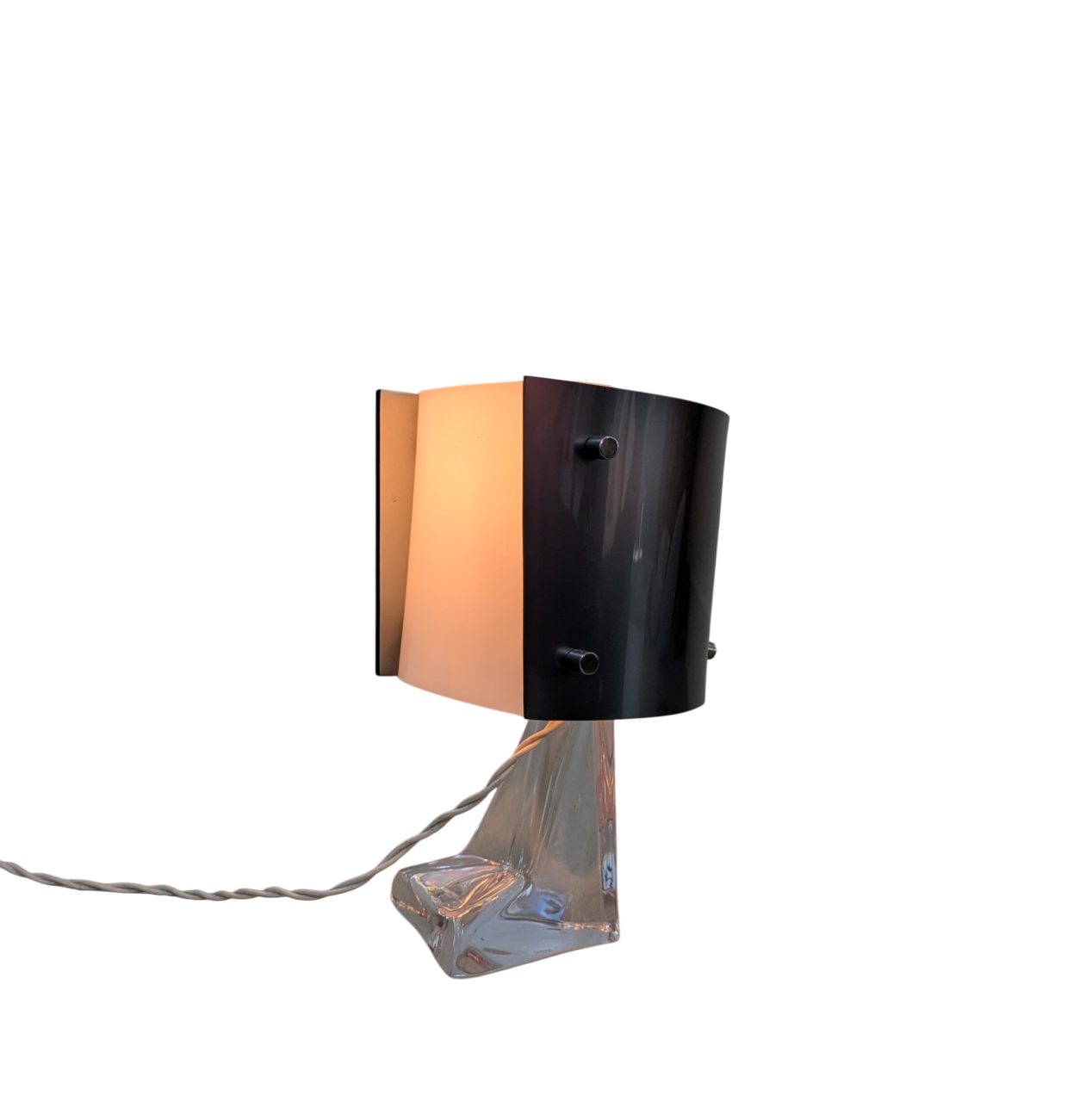 Mid-Century Tafellamp Kristal Multicolored bij Reliving