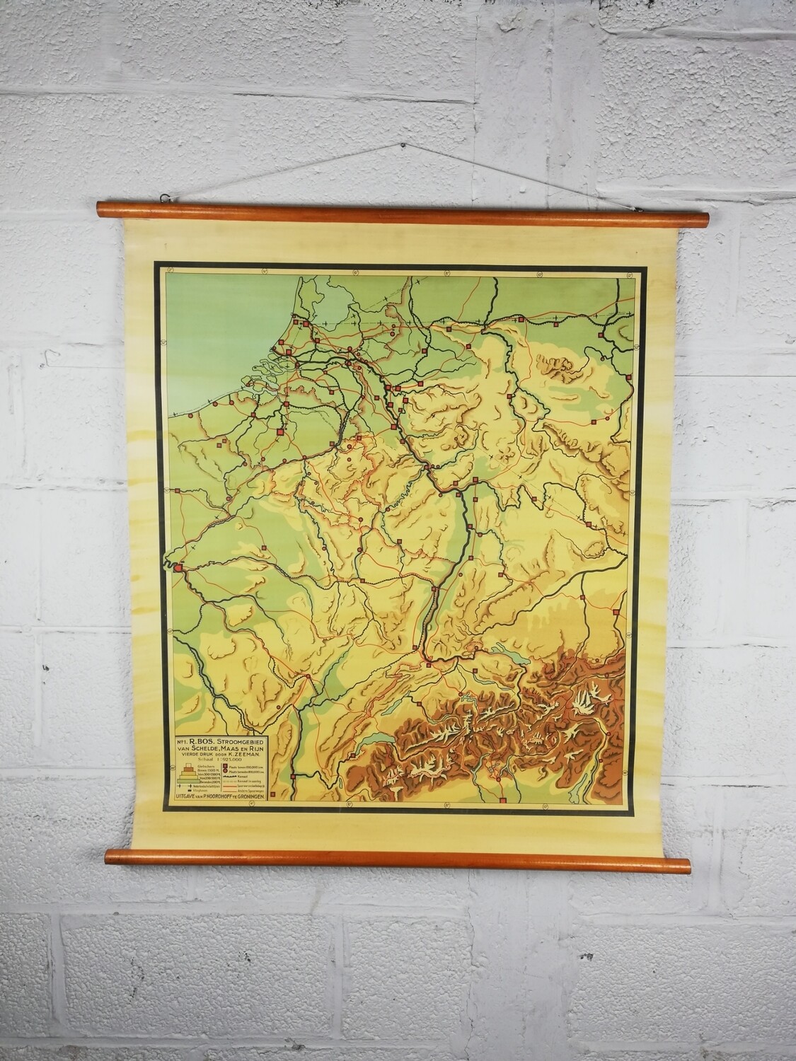 Bekijk Schoolkaart - Stroomgebied Schelde, Maas & Rijn op Reliving