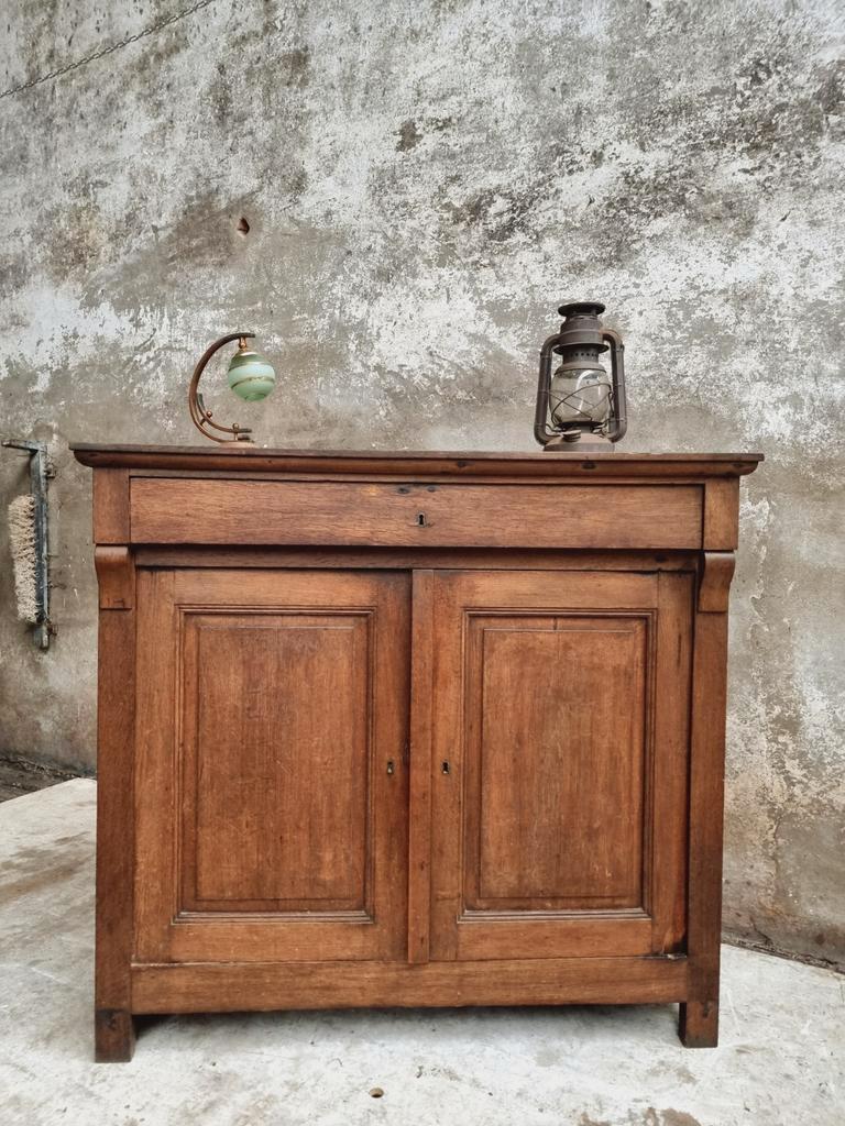 Bekijk Antieke Eiken Dressoirkast Boerenkast 19E Eeuw 125 X 115 Cm op ...