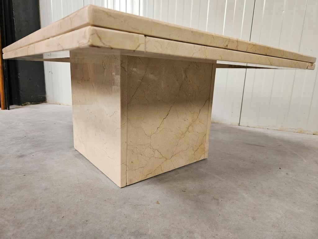 Bekijk Vintage Marmeren Salontafel Beige op Reliving