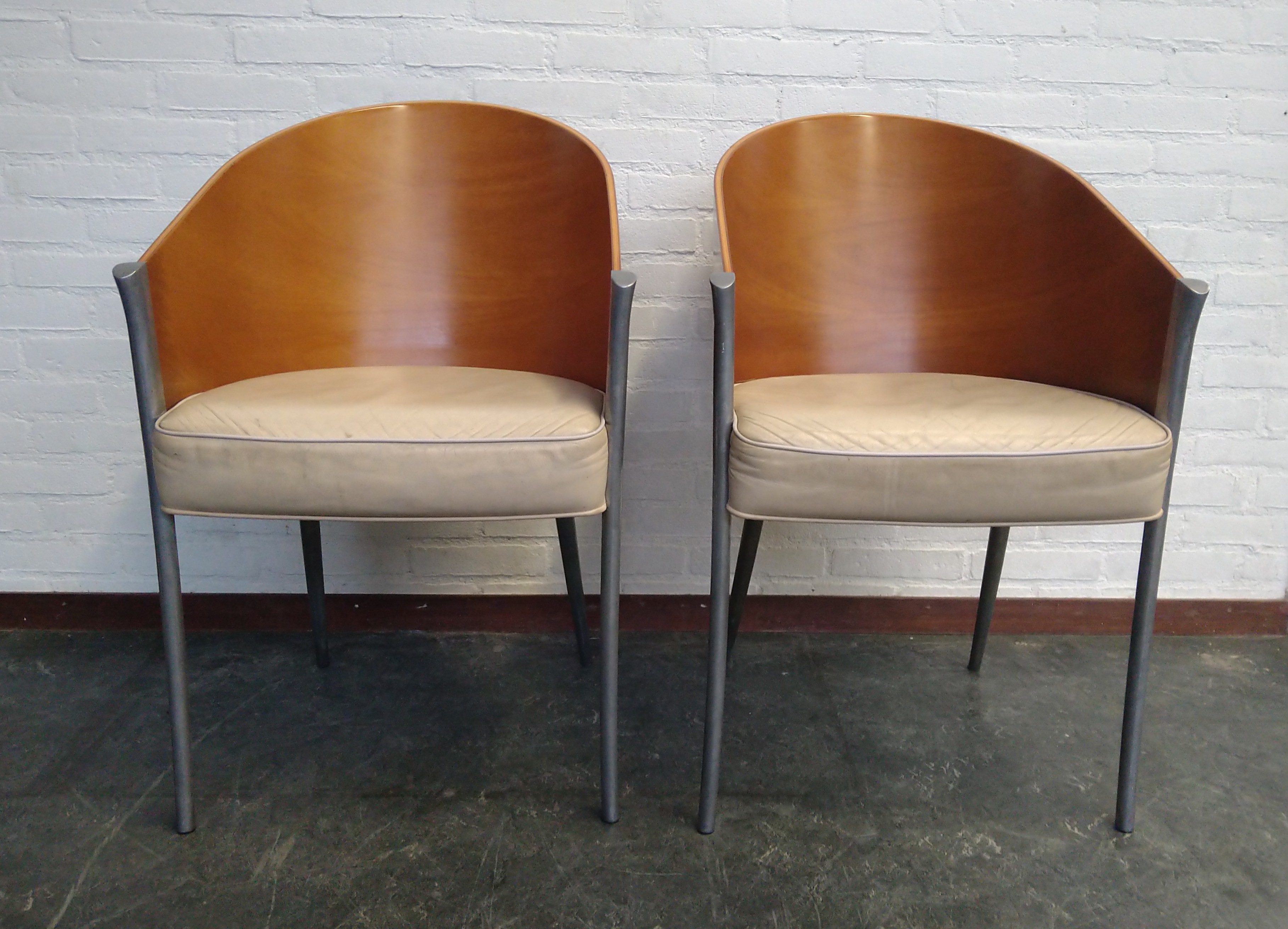 Driade Fauteuil Aluminum Beige bij Reliving