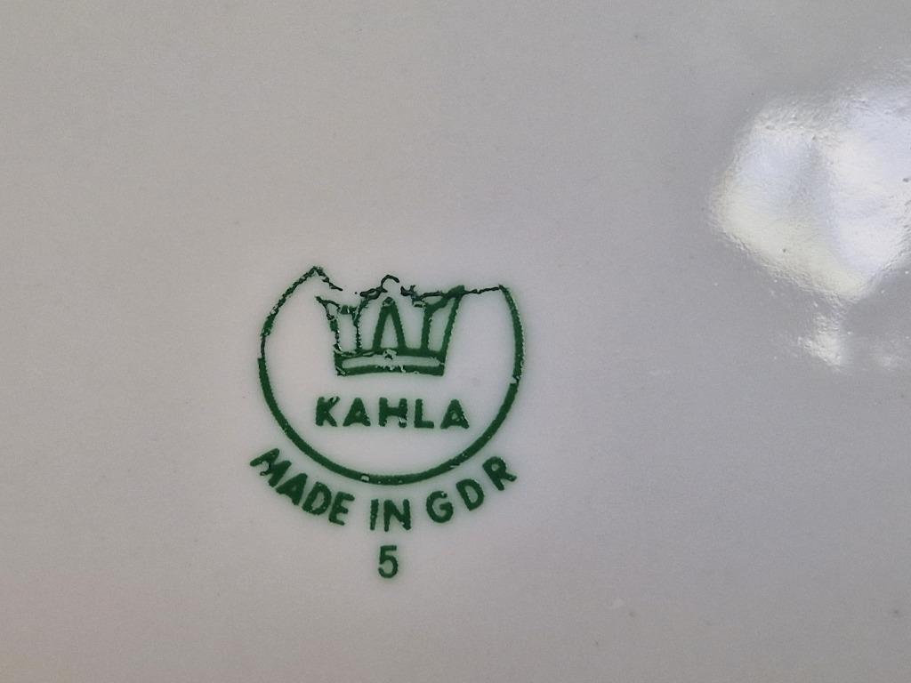 Bekijk Vintage Kahla 6 Borden Vis Servies Germany Porselein Ddr '60 | Kerst op Reliving