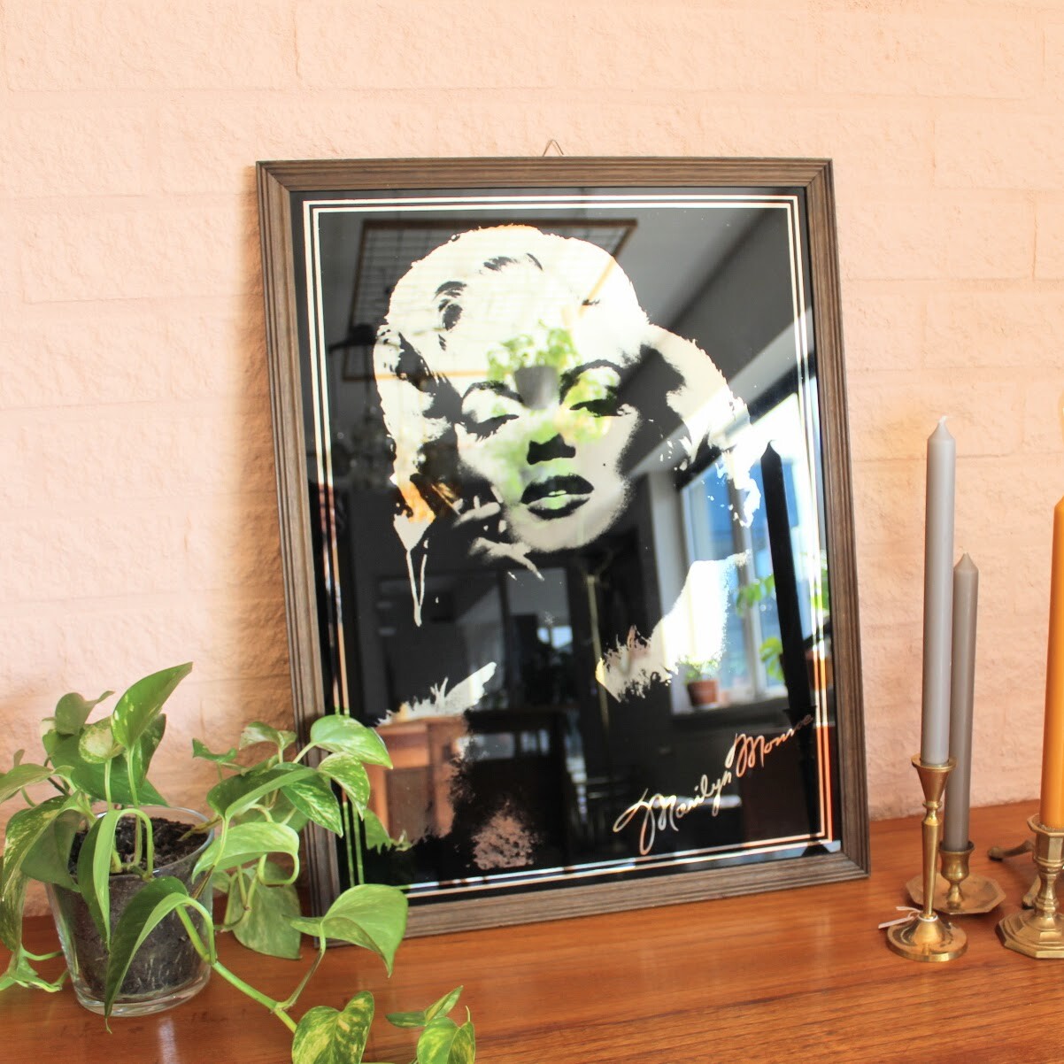 Bekijk Vintage Spiegel Marilyn Monroe op Reliving