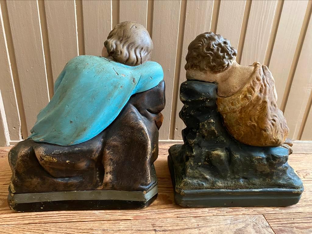 Bekijk St. Janneke En Jezus. Religie Beelden. Gips. Brocante. op Reliving