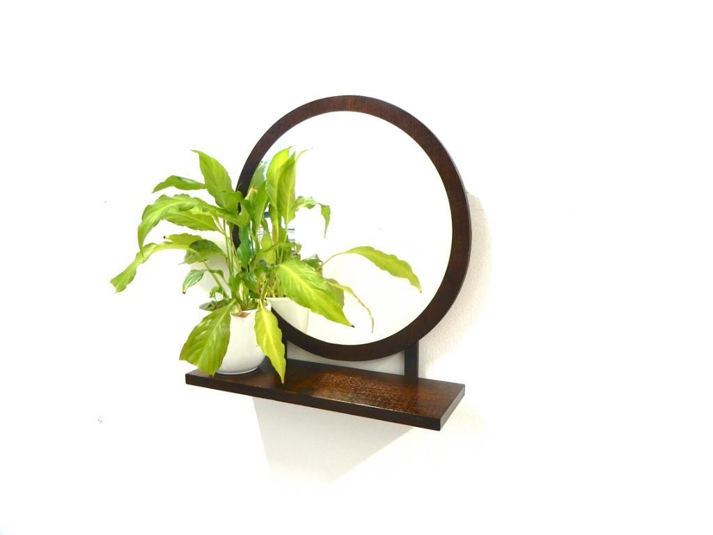 Bekijk Retro Vintage Spiegel Rond Hout Jaren 70 Wandspiegel op Reliving 🤩